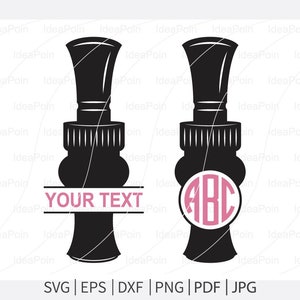 Duck Call SVG, Duck Call Split Silhouette, Duck Calls Monogram, Best ...