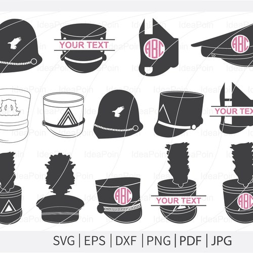 Marching Band Hat SVG Vector Silhouette Cricut File - Etsy
