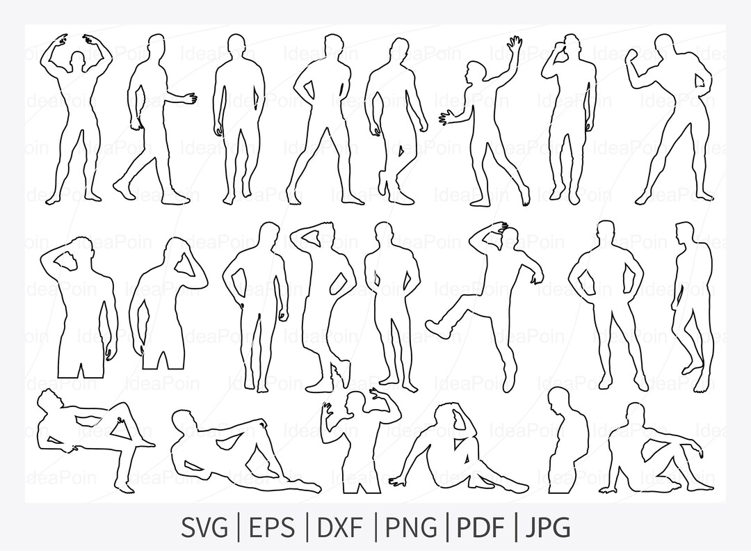 Sexy Man Outline Svg, Sexy Man Vector, Sexy Man Outline, Shadow Sexy ...