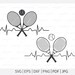 Tennis Bat Svg, Tennis Svg, Tennis Racket Svg, Tennis Heartbeat Svg ...