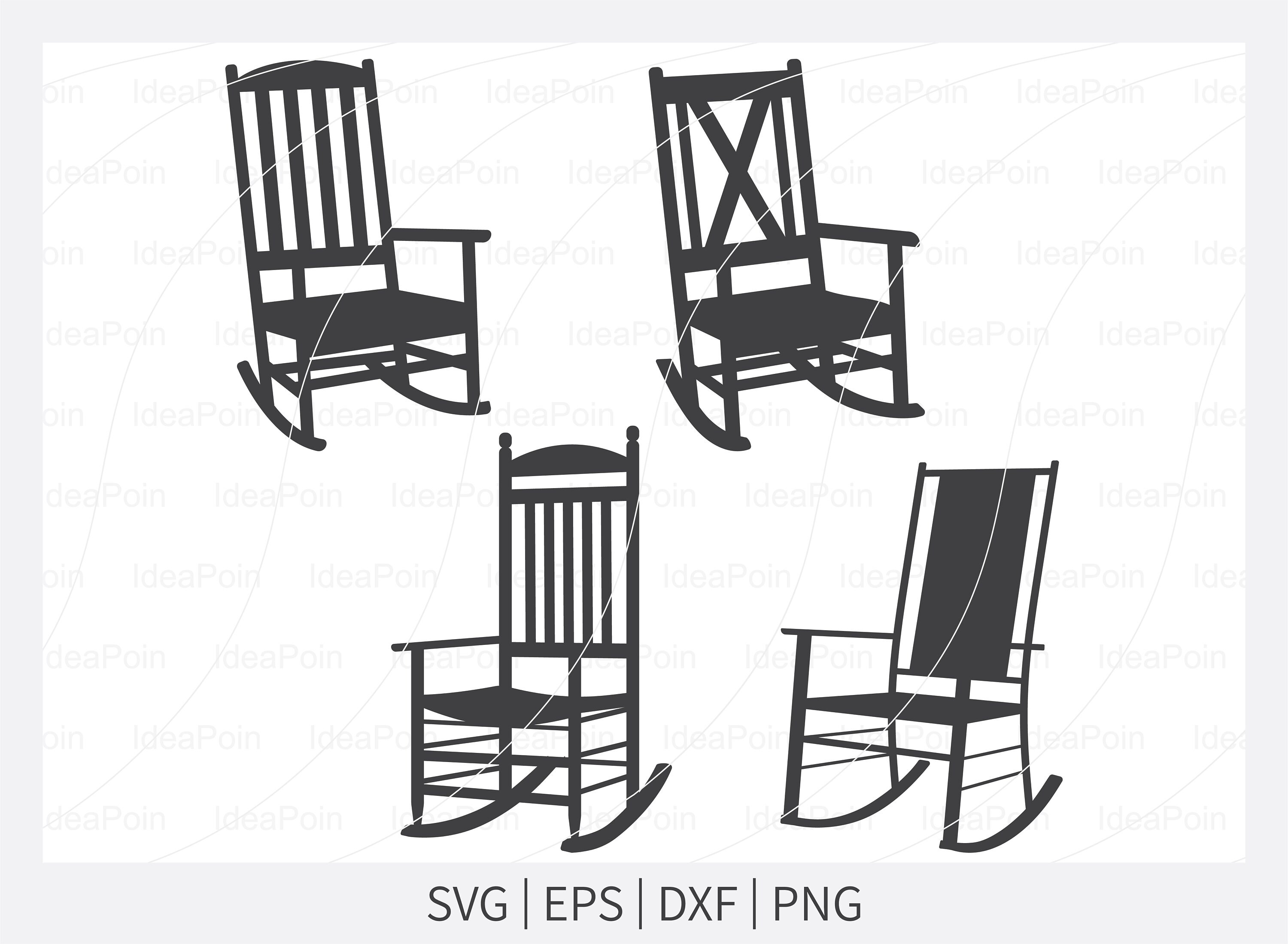 Porch Rocking Chair SVG Chair SVG Rocking Chair SVG Rocking - Etsy UK