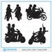 Motorcycle Couple Svg, Motorcycle Silhouette, Biker Couple Gift ...