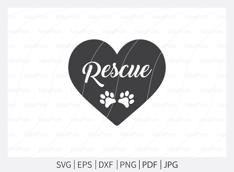 Rescue Dog Svg File Rescue Dog Peace Love Rescue Rescue Mom - Etsy
