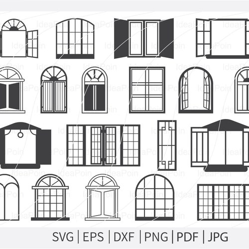 Windows SVG Windows Vector Silhouette Cricut File Clipart - Etsy