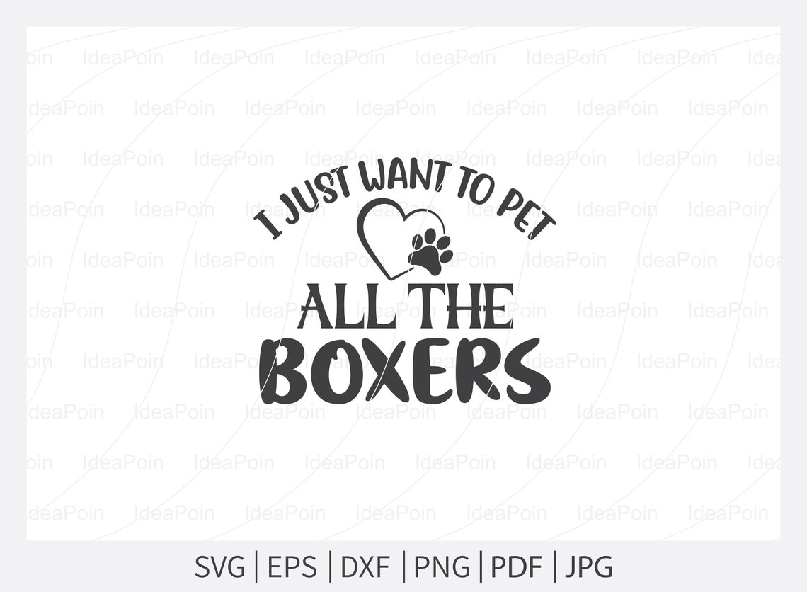 Boxer Dog Svg Bundle Boxer Dog SVG Boxer Dog Png Boxer Dad - Etsy