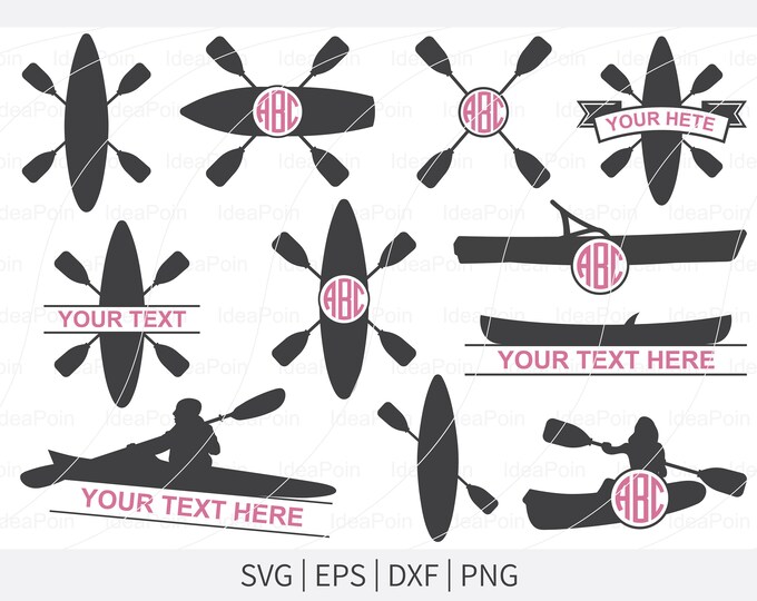 Canoe SVG File, Canoe DXF, Canoe Png, Kayak Svg, Kayak Svg Files ...