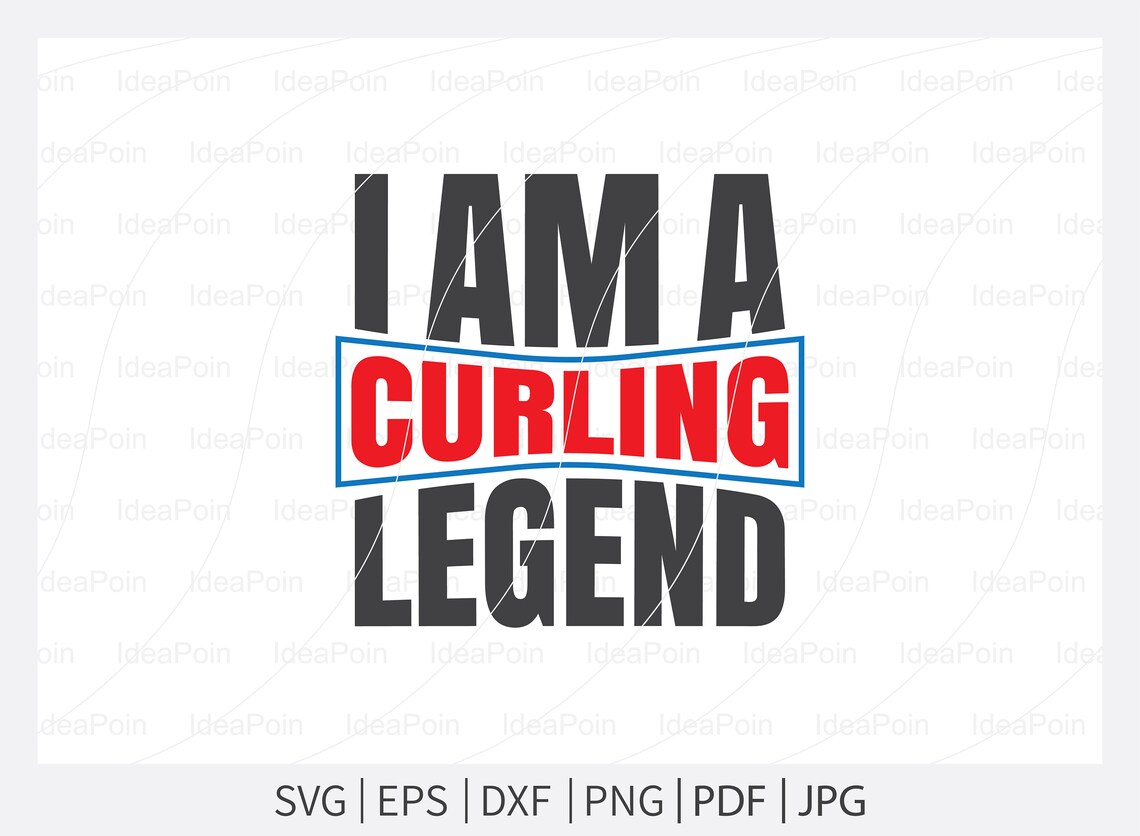 Curling Sport Svg Curling T-shirt Design Curling Legend Svg - Etsy