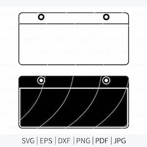 Car License Plate Svg, Car License Plate Silhouette, License Plate ...
