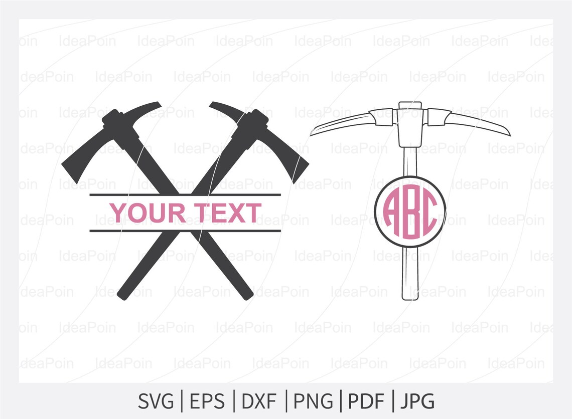 Miner Pickaxe Svg Bundle Miner Pickaxe Svg Pickaxe Split - Etsy
