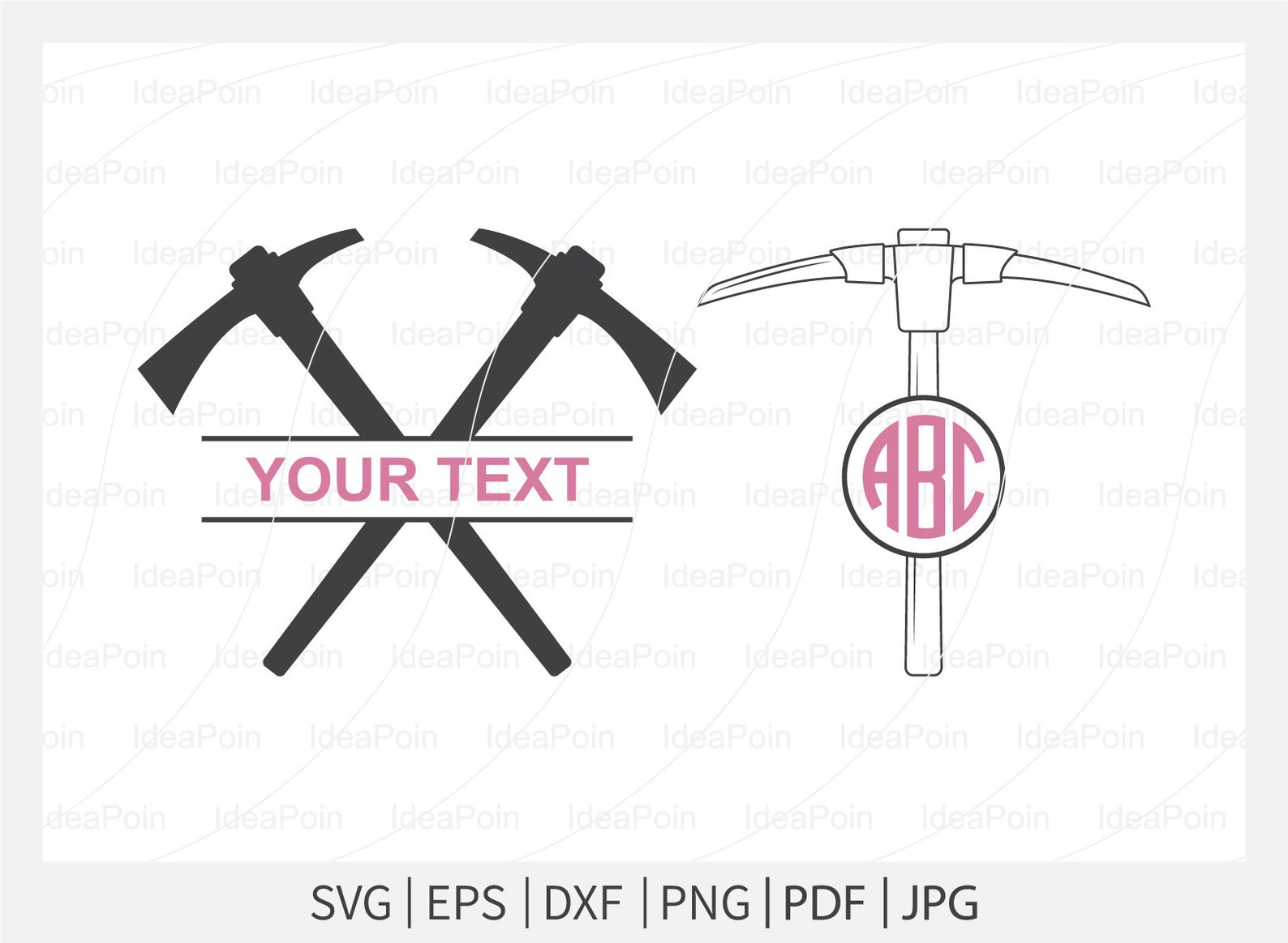Miner Pickaxe Svg Bundle Miner Pickaxe Svg Pickaxe Split - Etsy