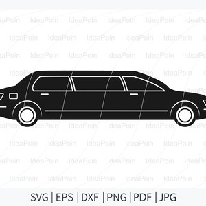 Limousine Clipart, Limousine Svg, Limousine Vector, Limousine Suv Files ...