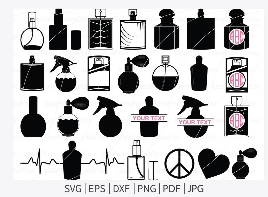 Perfume Bottles Svg Files, Perfume Bottle Svg Bundle, Perfume Bottle ...