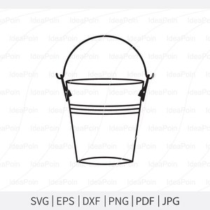 Bucket Outline, Bucket Svg, Bucket Vector, Bucket Svg Bundle, Old ...