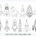 Rocket Svg, Rocket Svg Bundle, Spaceship Svg, Rocket Clipart, Mid ...