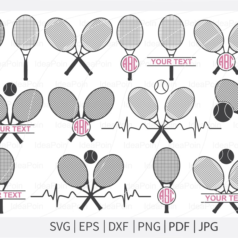 Tennis Racket Svg - Etsy
