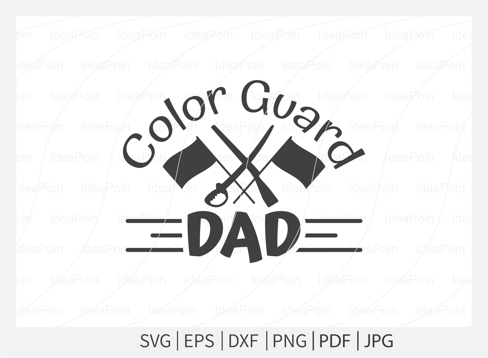 Color Guard SVG File Color Guard Dad SVG Marching Band Svg - Etsy