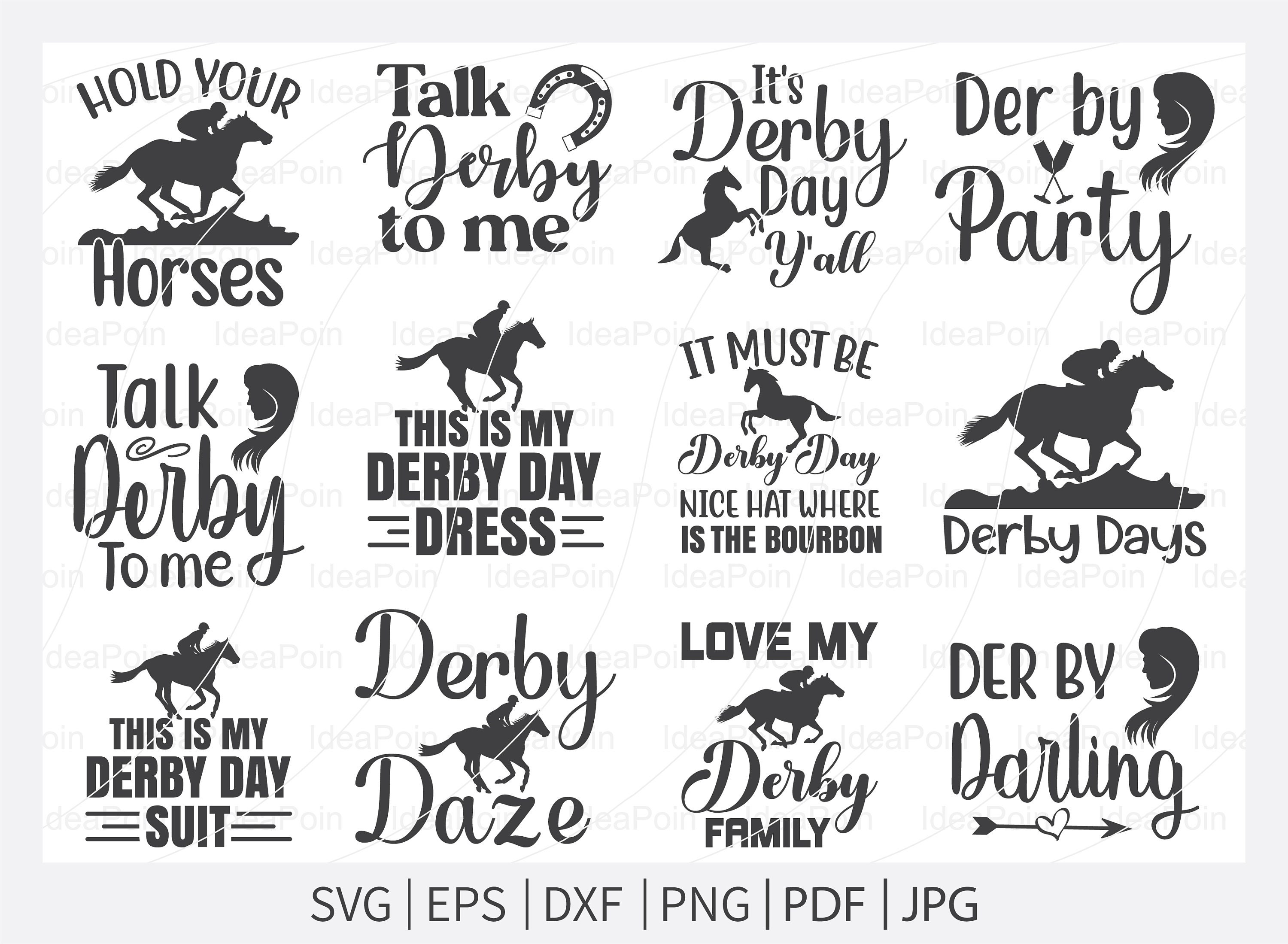 Derby Days SVG File Talk Derby to Me Svg Derby Days Design - Etsy UK