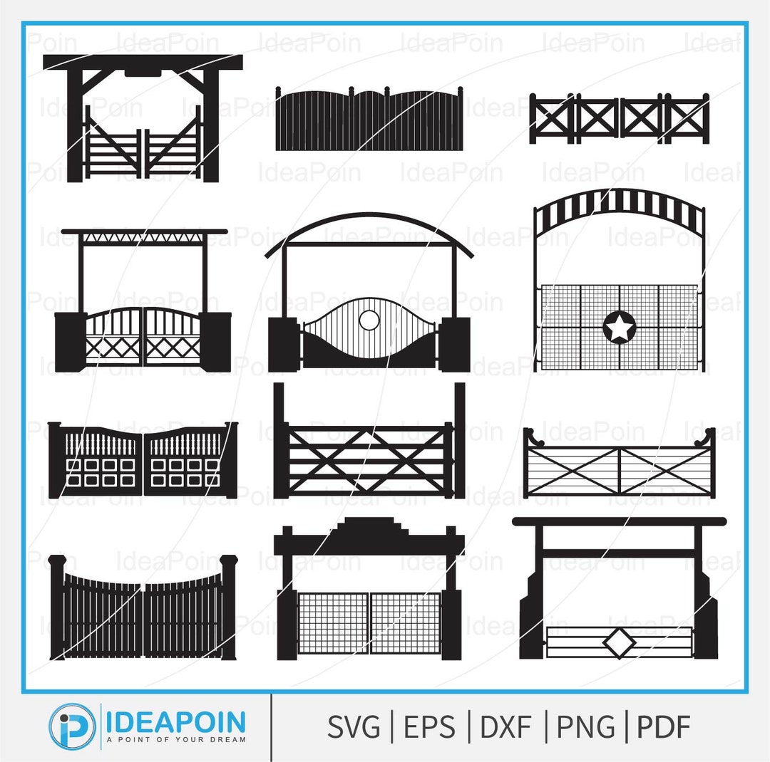 Ranch Gate Svg, Gate Svg, Ranch Gate Silhouette, Gate Clipart Svg ...