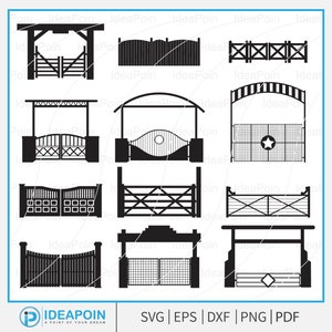Ranch Gate Svg, Gate Svg, Ranch Gate Silhouette, Gate Clipart Svg ...