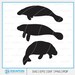 Manatee SVG Bundle, Manatee Monogram, Manatee SVG File, Aquarium Svg ...