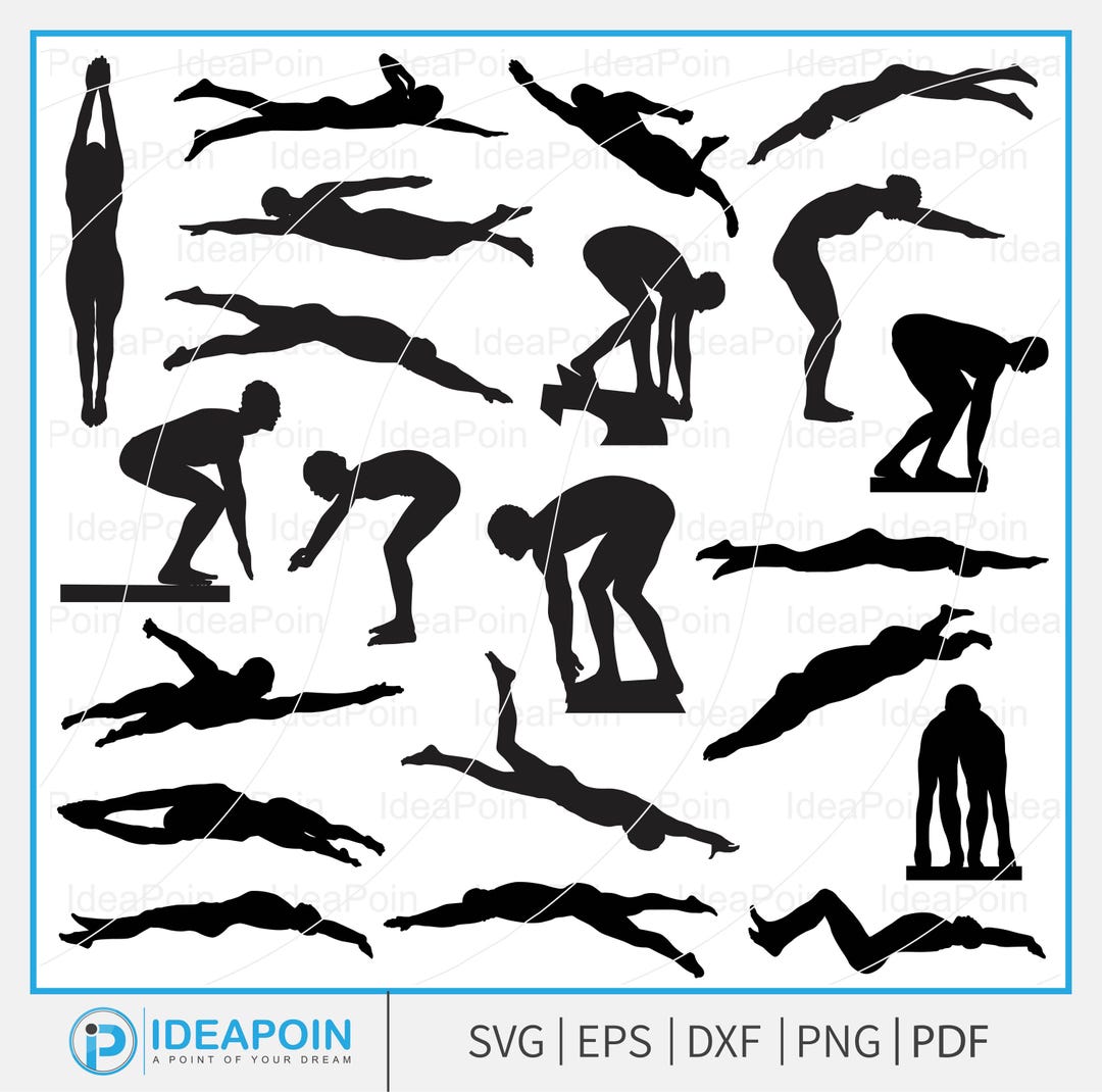 Swimming Svg, Swimmer Svg, Swim Svg, Swimmer SVG Bundle, Swimmer Svg ...