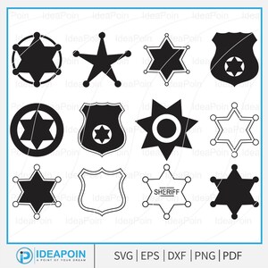 Sheriff Star Svg, Sheriff Star Bundle, Sheriff Badge Svg, Marshall Svg ...