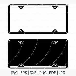 Car License Plate Svg, Car License Plate Silhouette, License Plate ...