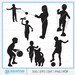 Children Play Svg, Children Silhouette, Child Svg Bundle, Children ...