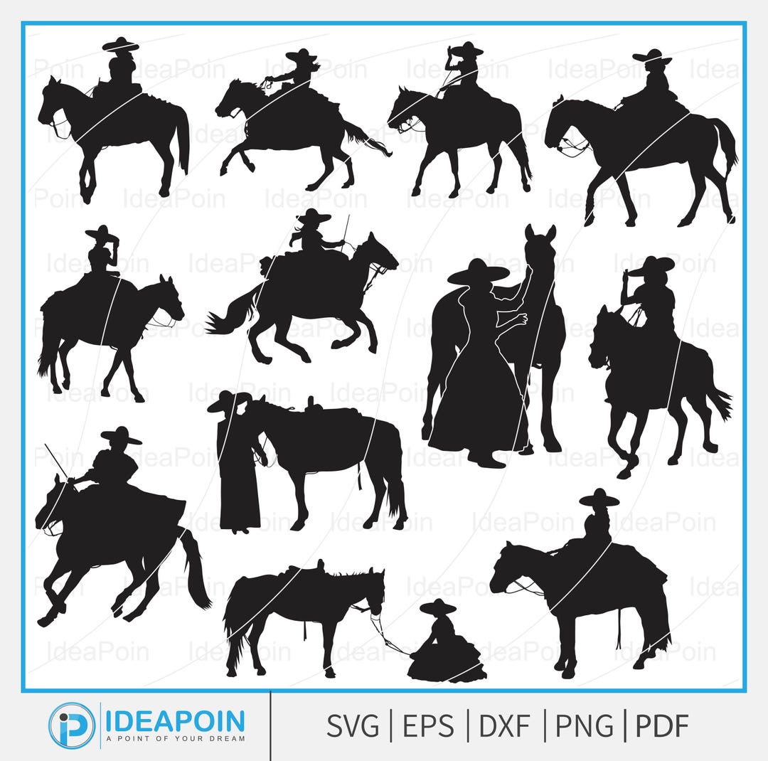 Escaramuza Charra Svg, Mexican Woman on Horseback SVG, Side Saddle Svg ...