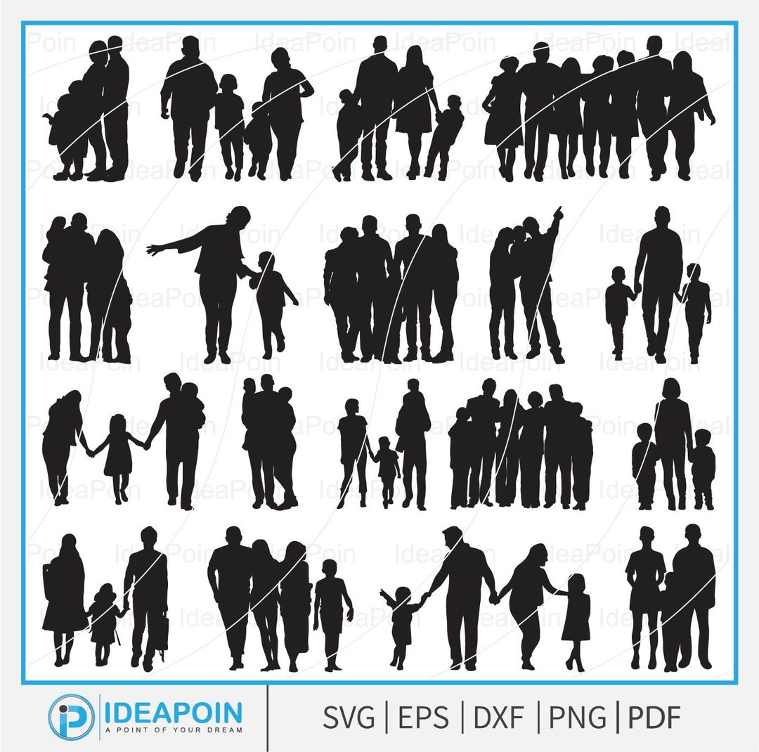 Family Svg, Family Svg Bundle, People Svg, Family Silhouette, Family ...