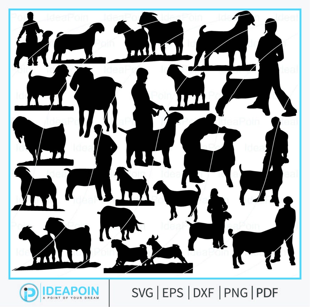 Market Goat Silhouette, Market Goat SVG, Show Goat SVG, Showmanship ...