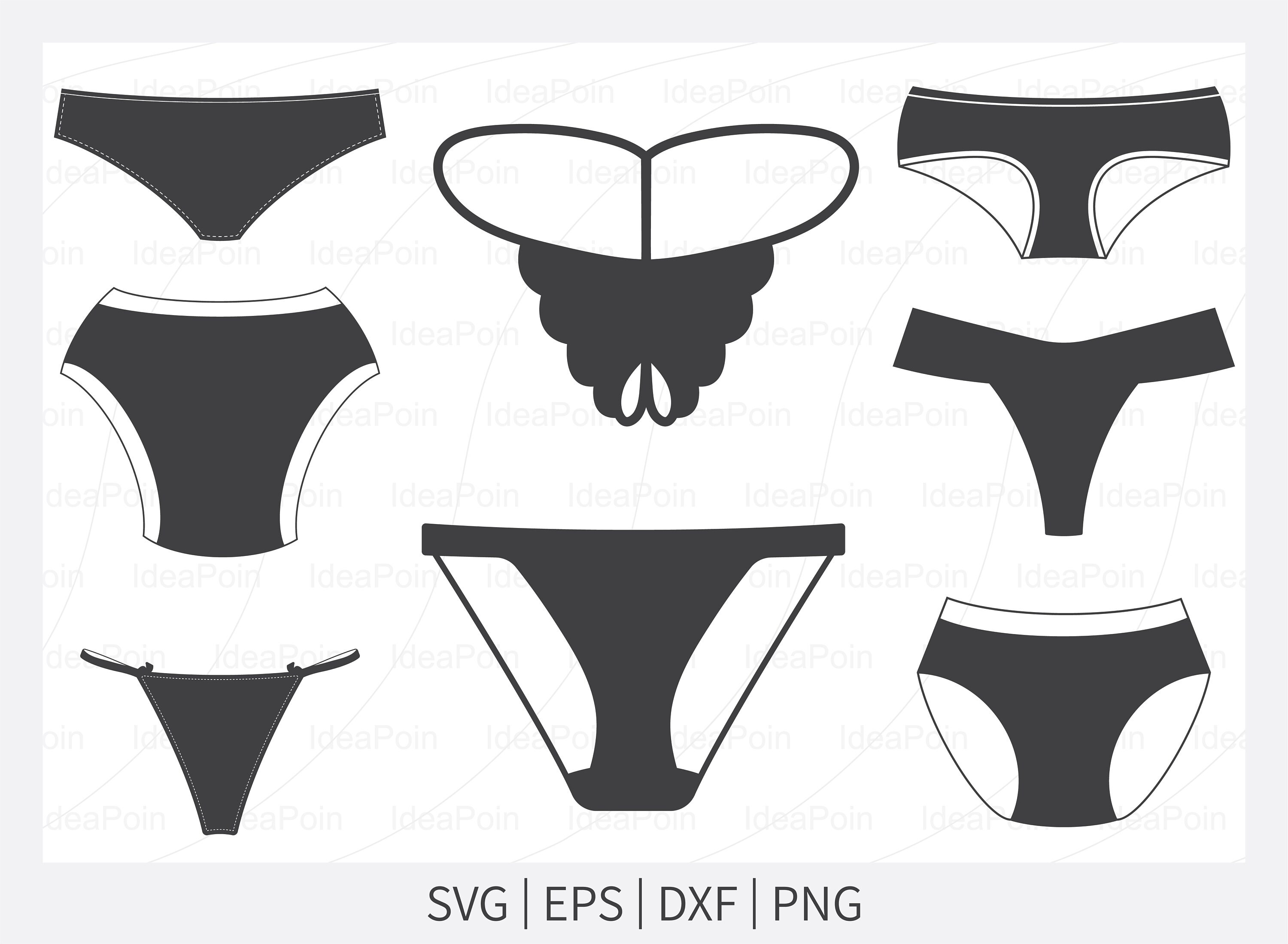 Lingerie Bra Svg Panties Svg Bra Panties Bikini Bundle Svg Etsy
