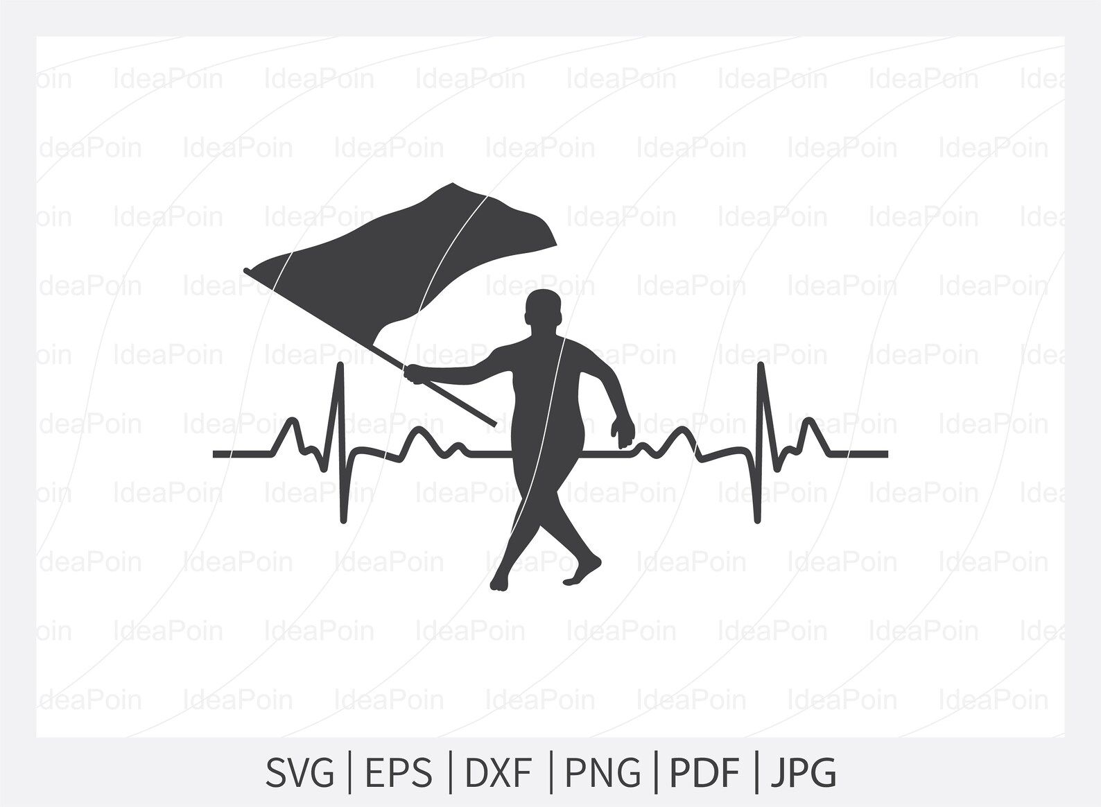 Male Color Guard SVG File Marching Band Color Guard Split | Etsy