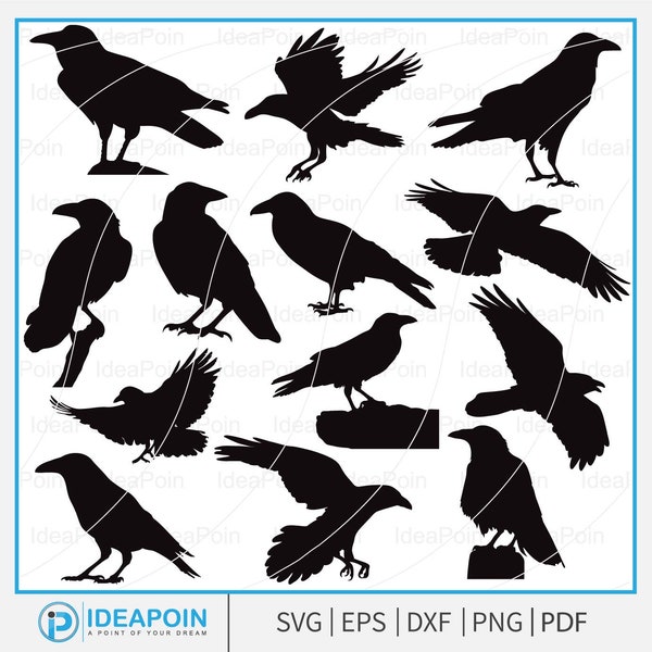 Crow Silhouette - Etsy