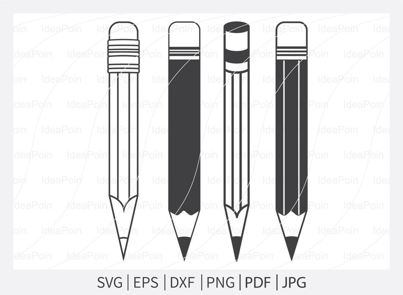 Pencil Svg Pencil Monogram Pencil Svg Bundle Pencil Split | Etsy
