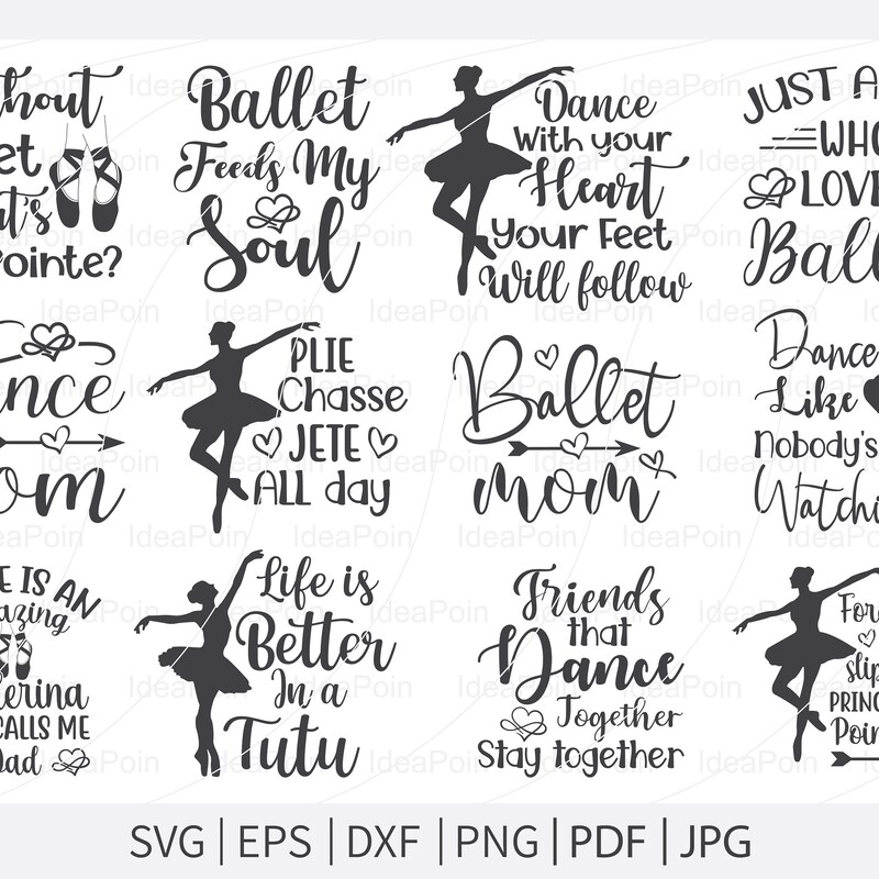 Ballet Svg - Etsy