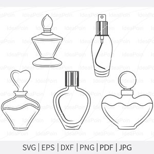 Perfume Bottle Bundle Svg, Perfume Bottle Split Monogram, Perfume ...