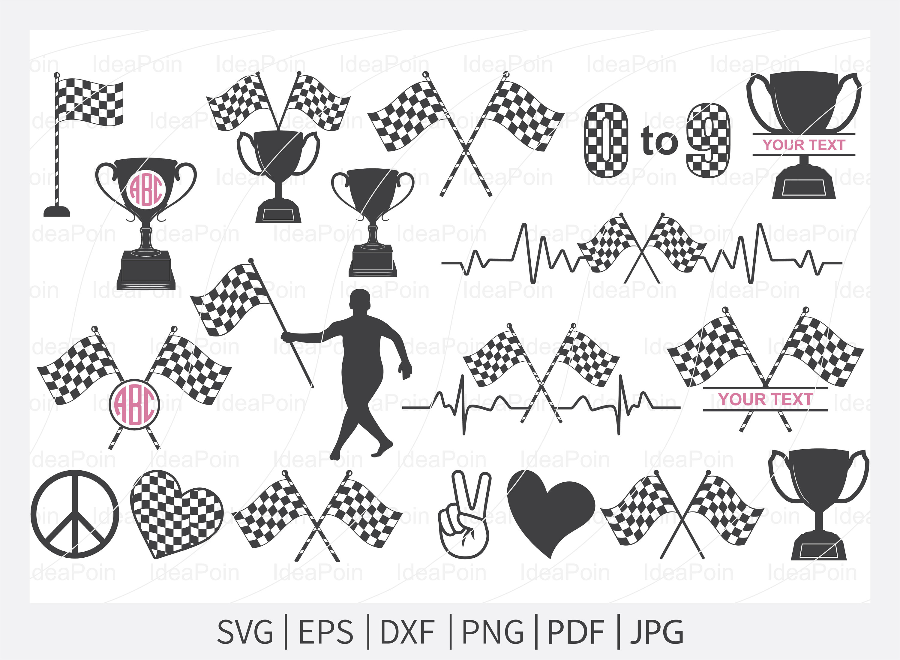 Racing Svg File Racing Flags Svg Racing Heartbeat Svg Peace - Etsy