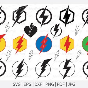 Lightning Bolt Svg, Lightning Vector, Thunder Svg, Flash Svg, Lightning ...