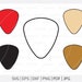 Guitar Pick SVG File, Plectrum SVG, Guitar Pick Silhouette, Guitar Pick ...