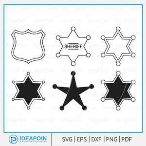Sheriff Star Svg, Sheriff Star Bundle, Sheriff Badge Svg, Marshall Svg ...