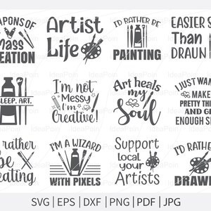 Artist Life SVG File, Artist Cut File, Artist Shirt Design, Art SVG ...