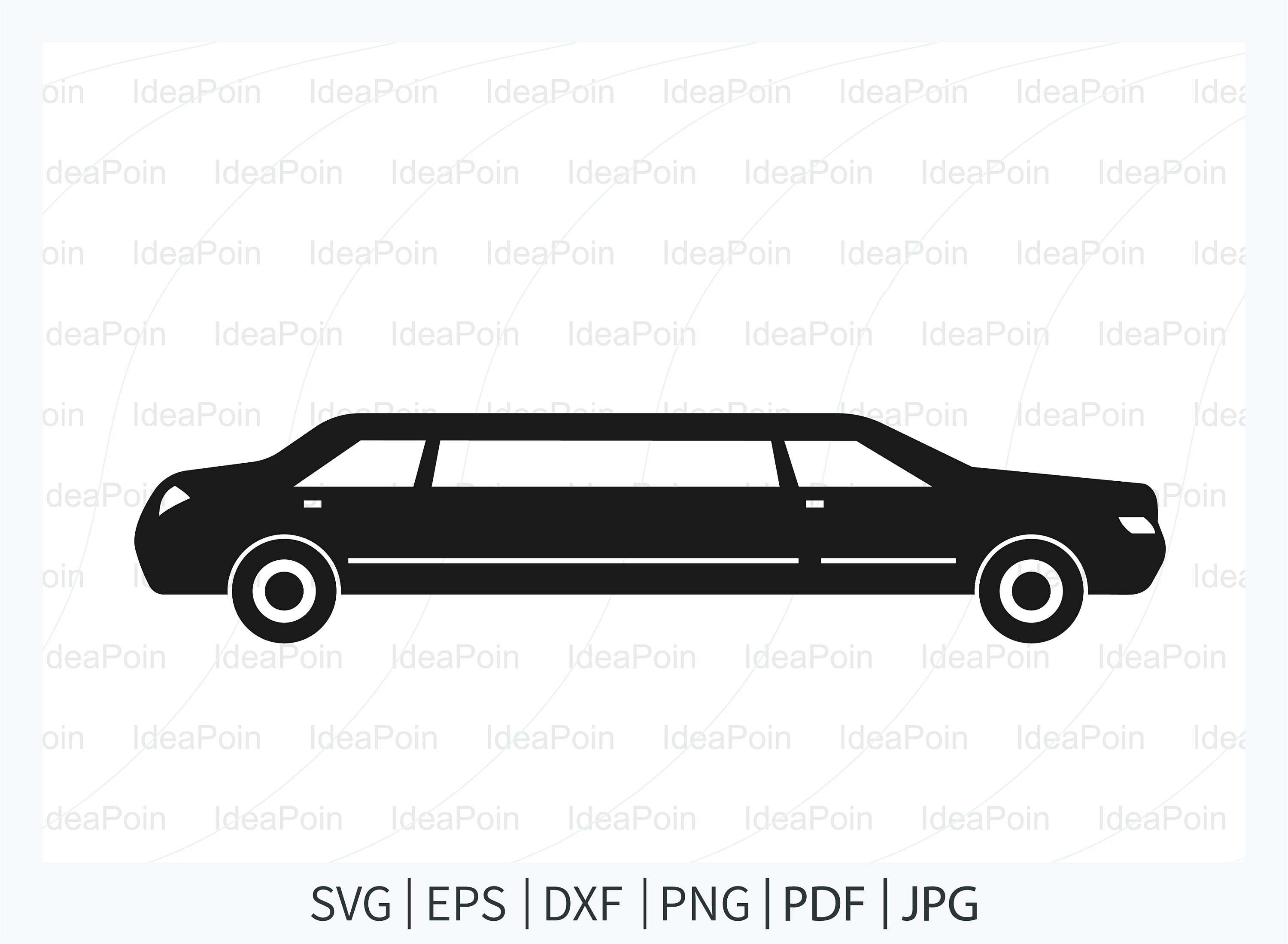 Limousine Clipart Limousine Svg Limousine Vector Limousine | Etsy Canada