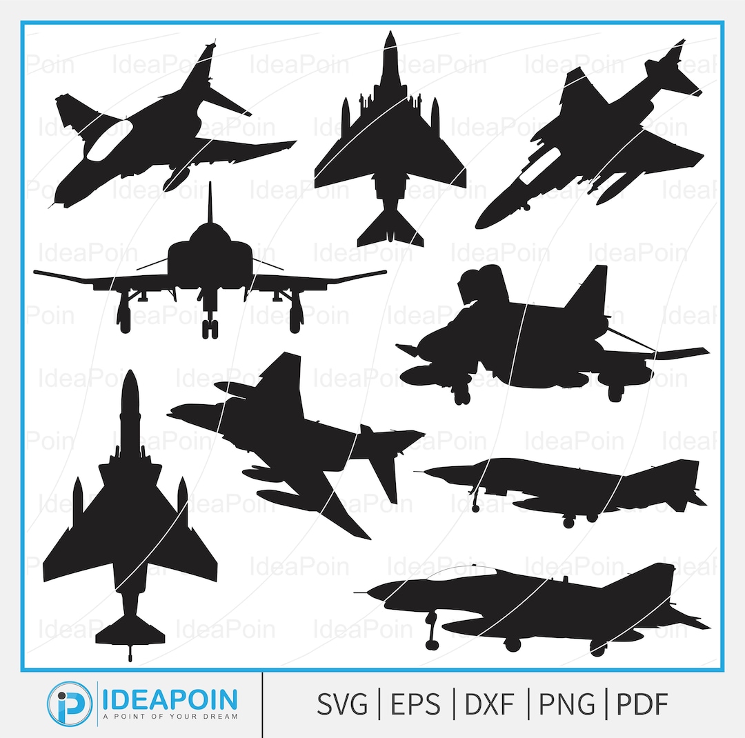 F-4 Phantom Svg, F-4 Phantom Vector, Military Fighter Jet Aircraft ...