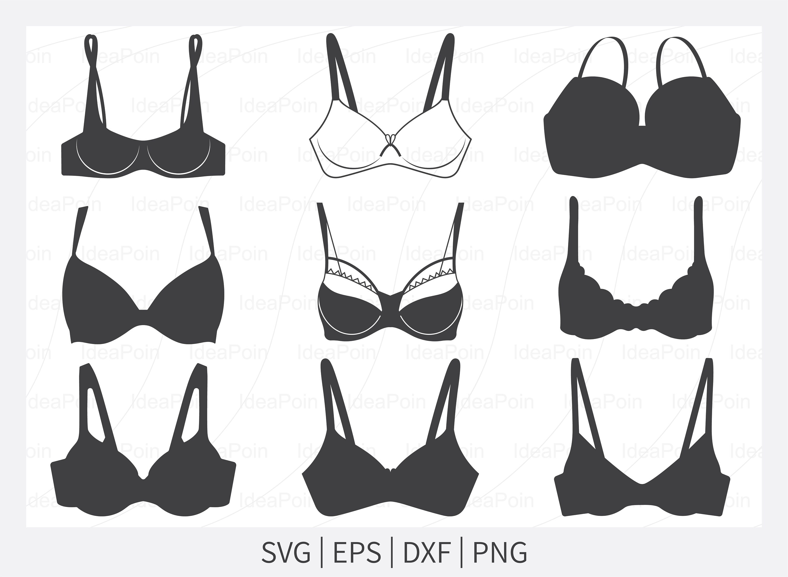 Lingerie Bra SVG Panties SVG Bra Panties Bikini Bundle SVG | Etsy