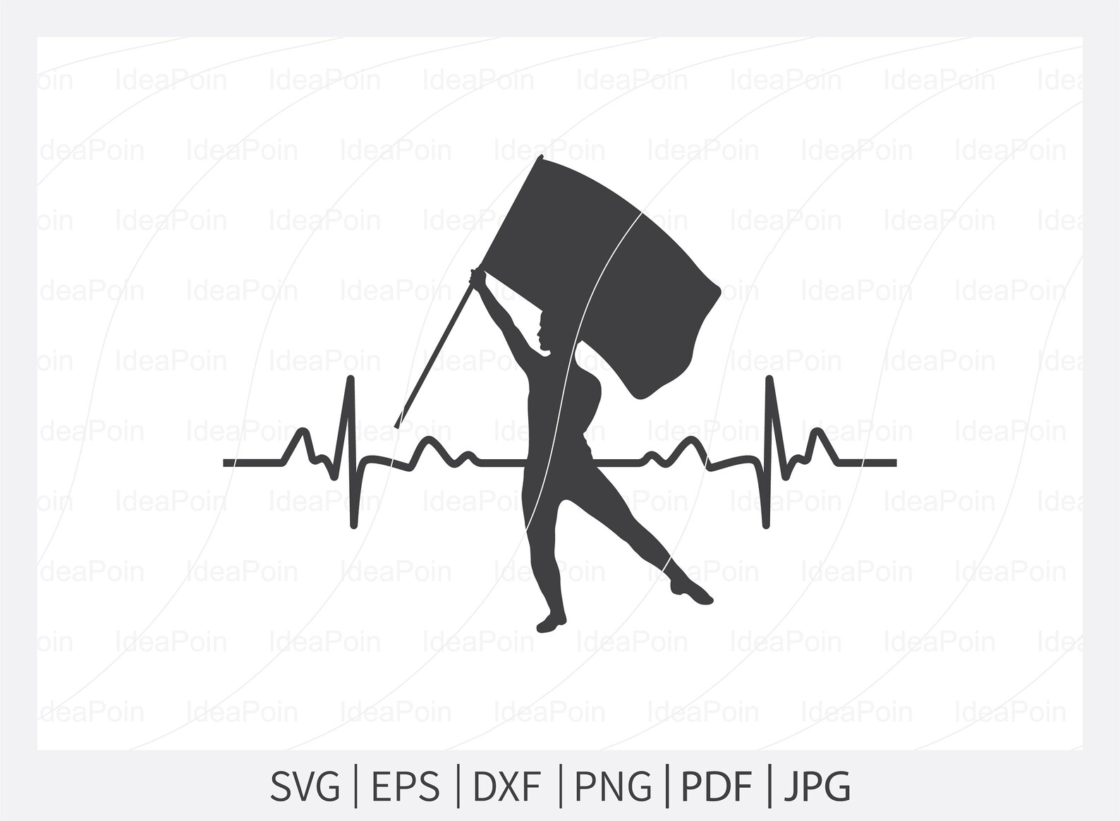 Male Color Guard SVG File Marching Band Color Guard Split | Etsy