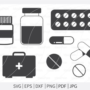 Medicine Svg Bundle, Nurse SVG Bundle, Medicine Vector, Medicine ...