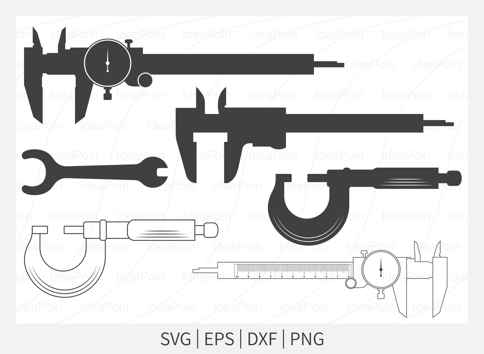 Caliper SVG Caliper Silhouette Engineering SVG Construction - Etsy