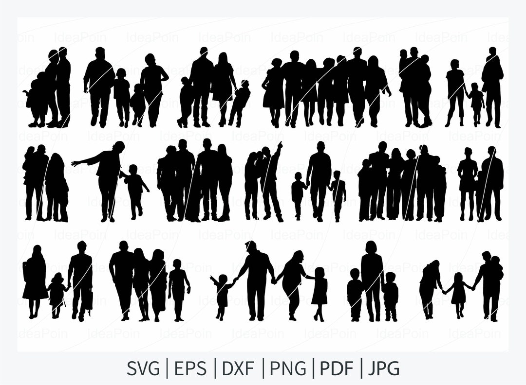 Family Svg Family Svg Bundle People Svg Family Silhouette - Etsy