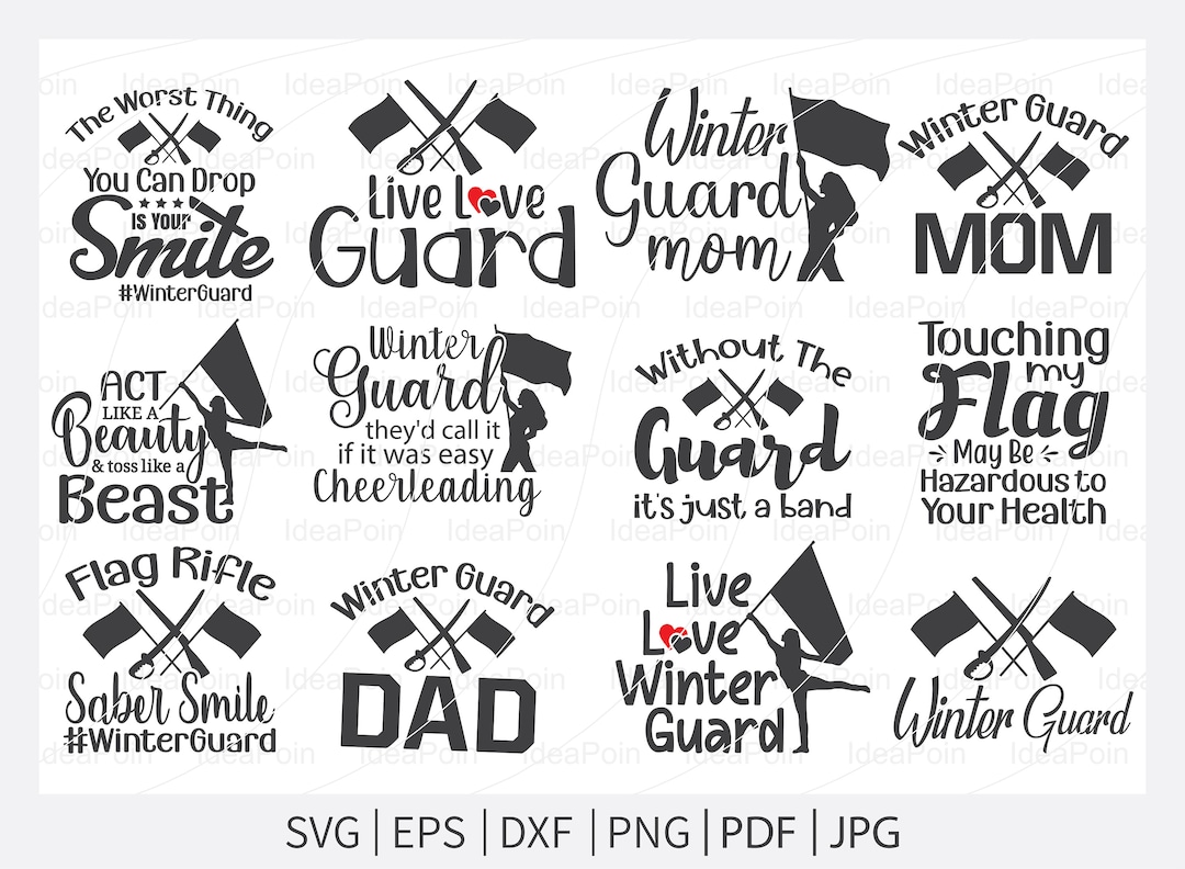 Winter Guard Svg, Marching Band Svg, Color Guard Svg, Winter Guard Mom ...